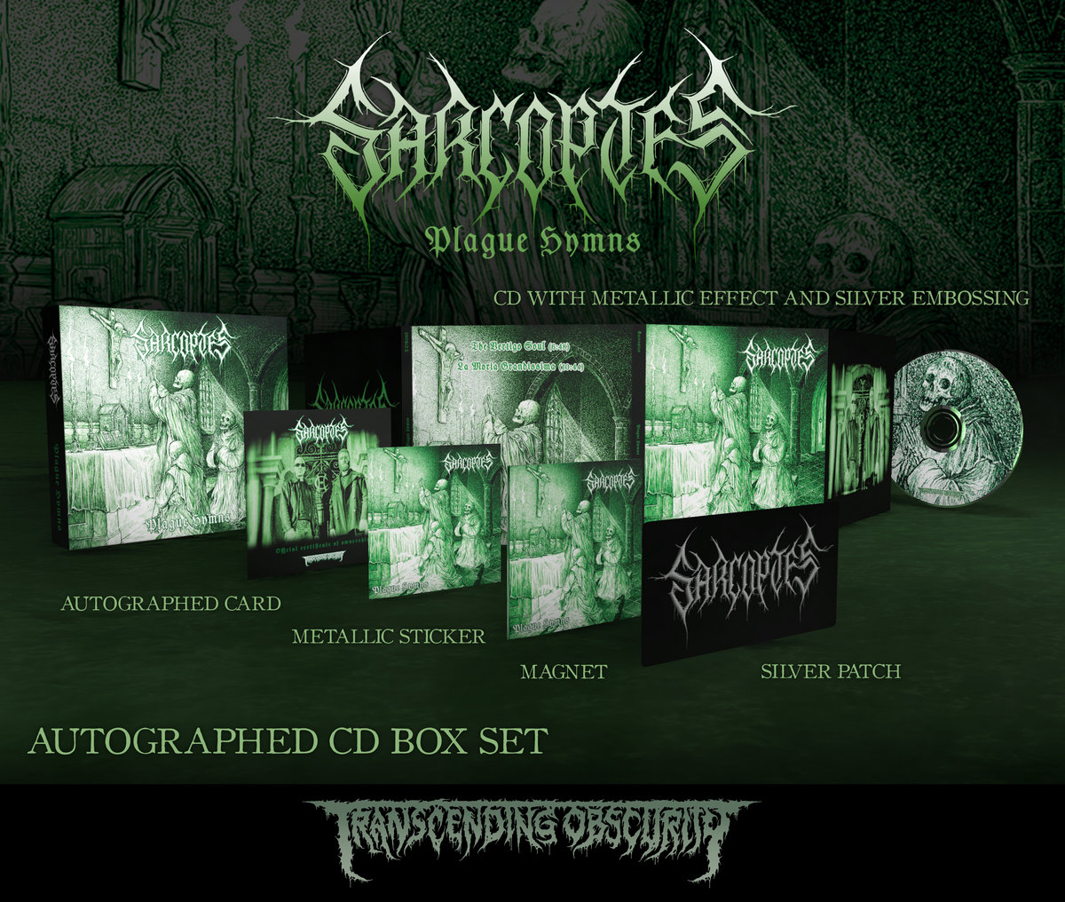 SARCOPTES - Plague Hymns Autographed CD Box Set (Handnumbered and ...