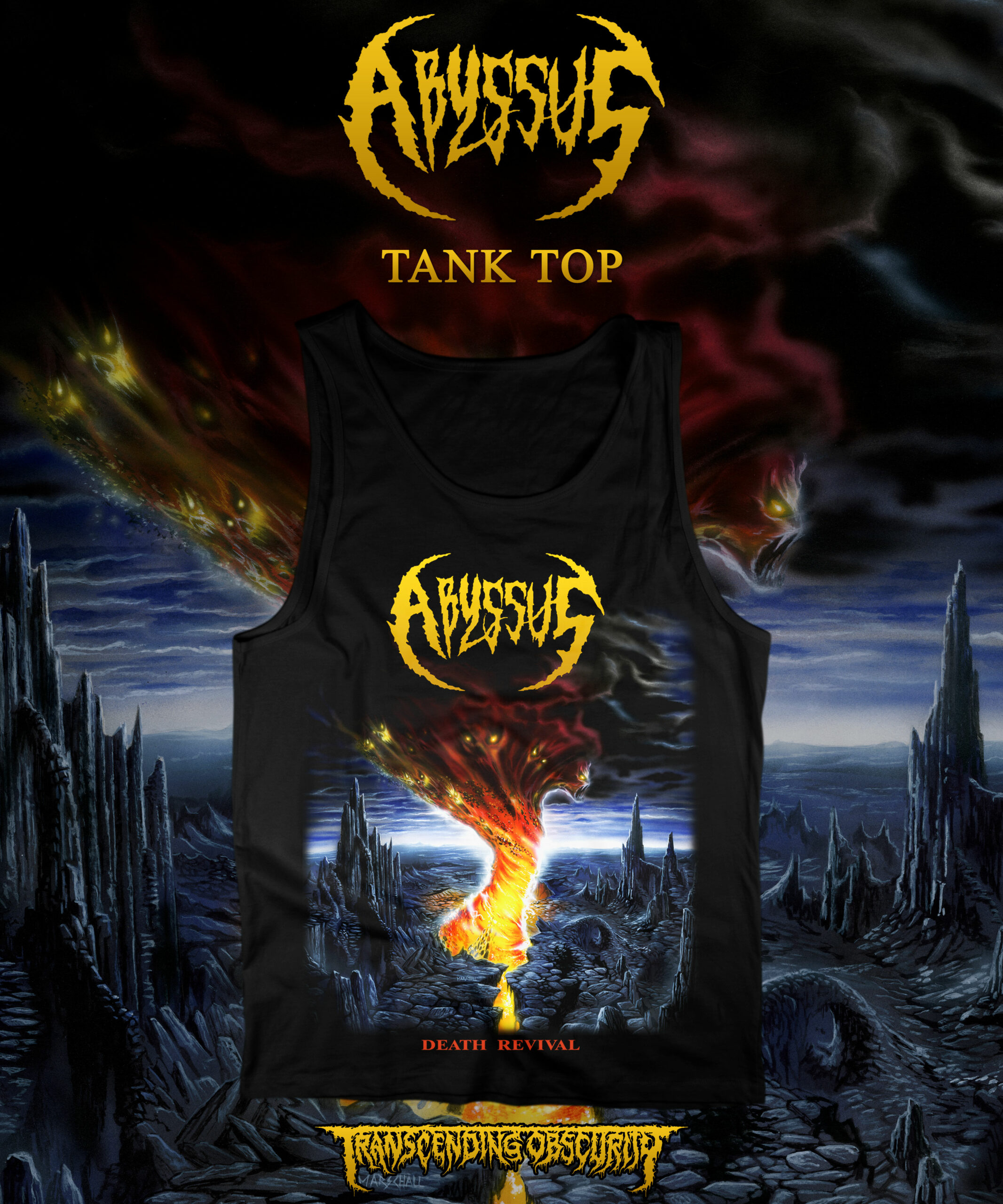 ABYSSUS - Death Revival Album Artwork Tank Top - TRANSCENDING OBSCURITY