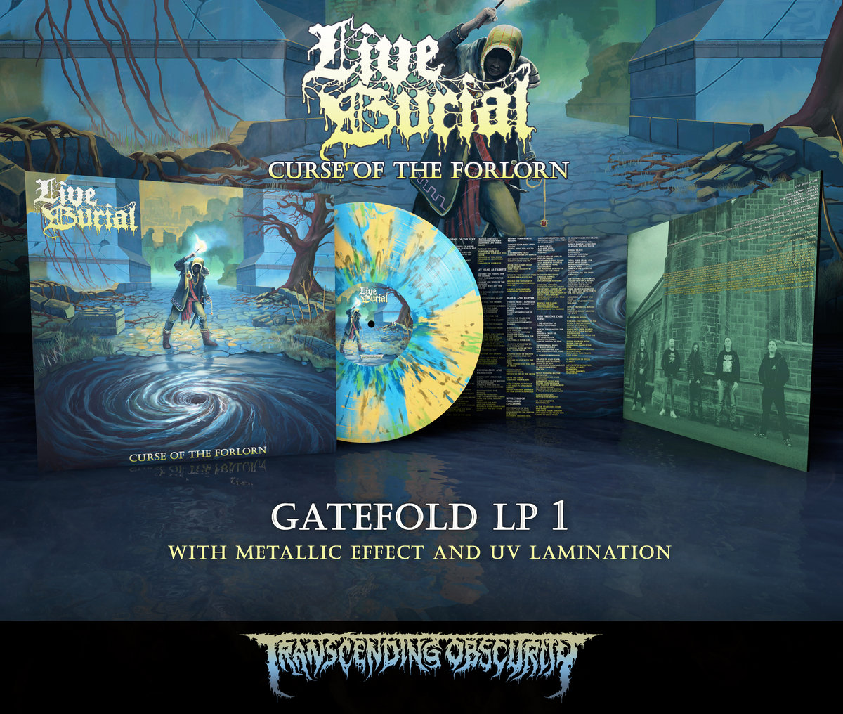 LIVE BURIAL - Curse Of The Forlorn Gatefold LP with Metallic Effect and ...