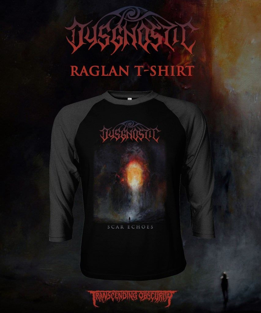 Dysgnostic - Scar Echoes Album Artwork Baseball/Raglan T-shirt (Limited to 25 nos ...
