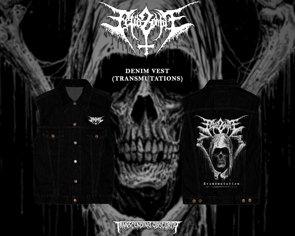 FETID ZOMBIE - Transmutations Artwork Denim Vest - TRANSCENDING OBSCURITY
