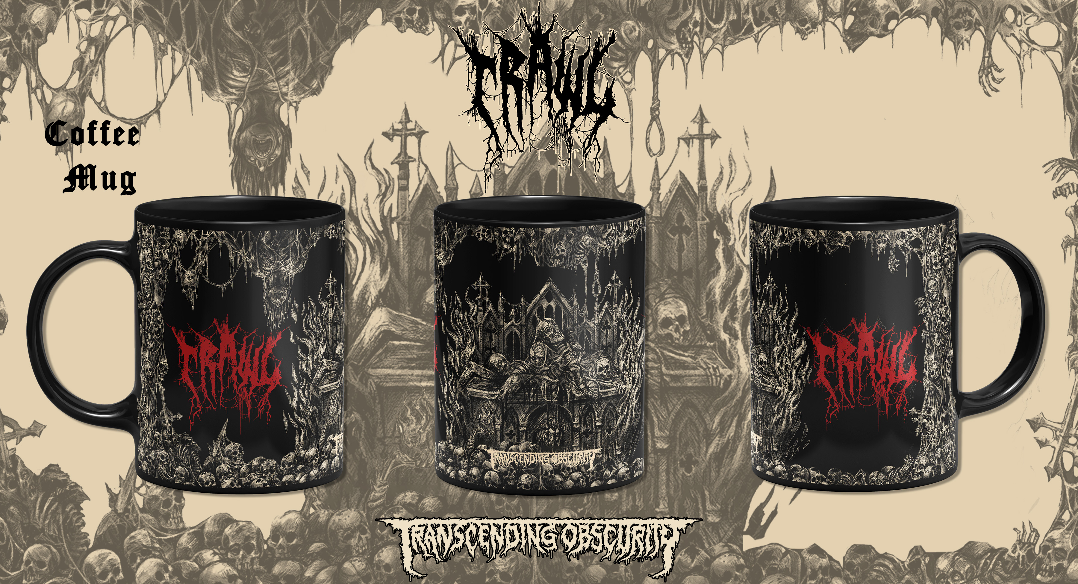 CRAWL - Altar of Disgust Coffee Mug - TRANSCENDING OBSCURITY