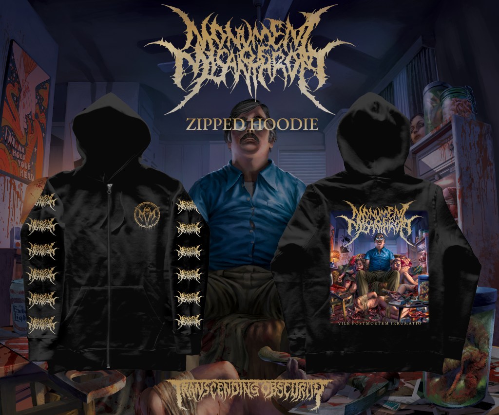 MONUMENT OF MISANTHROPY - Vile Postmortem Irrumatio Zipped Hoodie ...