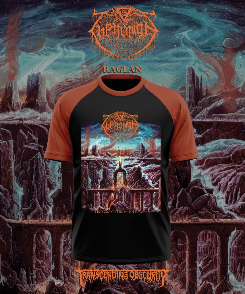 TYPHONIAN - The Gate of the Veiled Beyond Raglan T-shirt (Limited to 25 ...