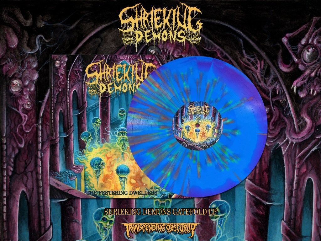 SHRIEKING DEMONS - The Festering Dwellers Gatefold LP with Metallic ...